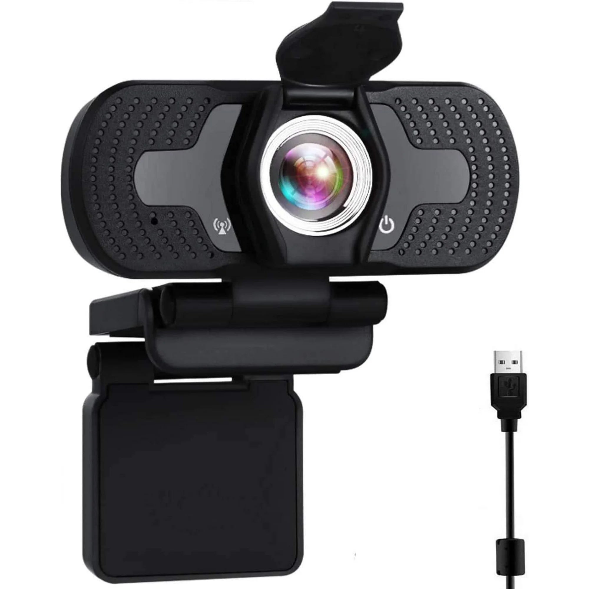 1080P Full HD Webcam for PC with Webcam Cover USB Camera for PC Deskto ...