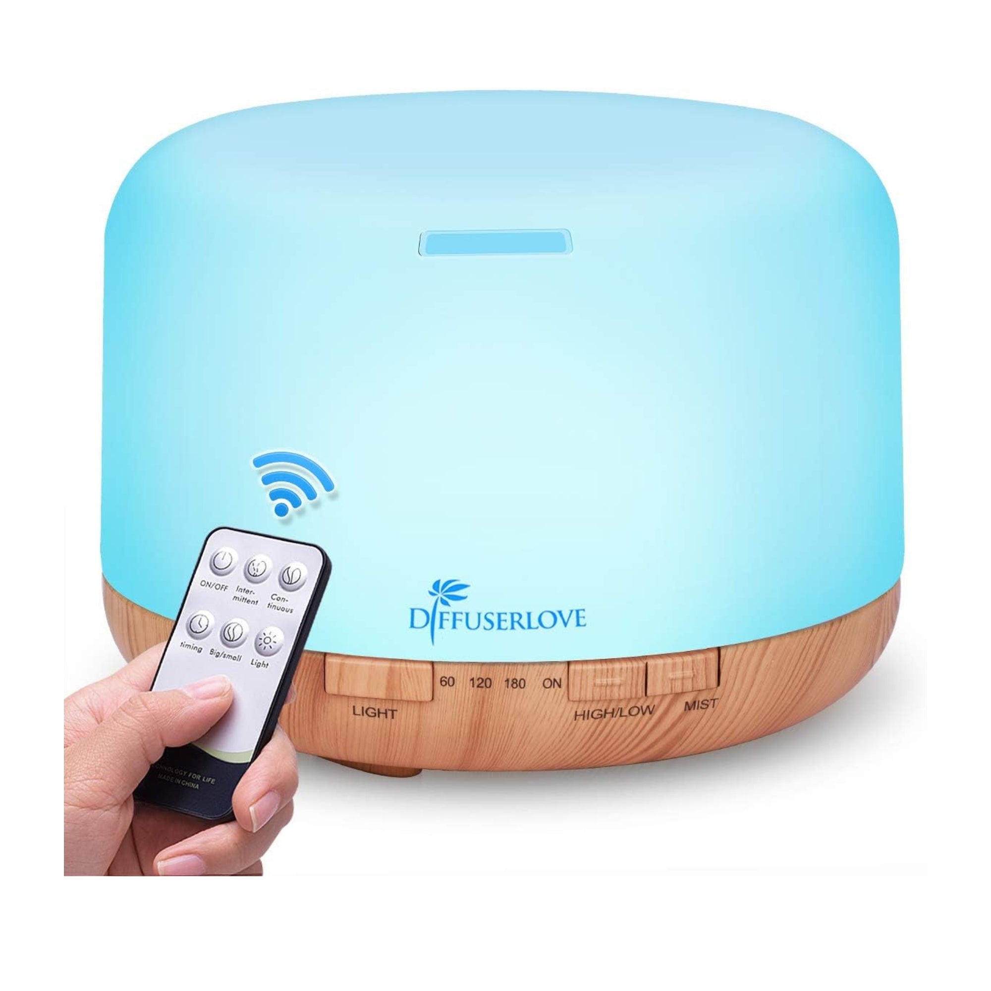 Diffuserlove Essential Oil Diffuser 500ML Remote Control Ultrasonic Ar ...