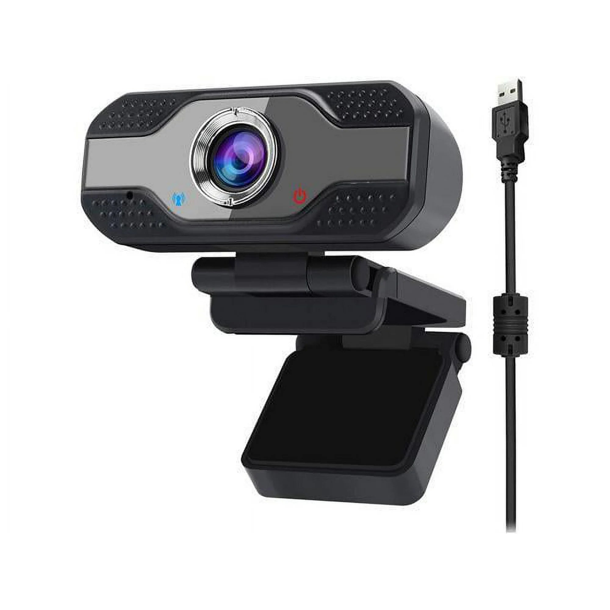 Webcam for PC, USB Camera with Microphone Plug Play Built-in Mic Full ...