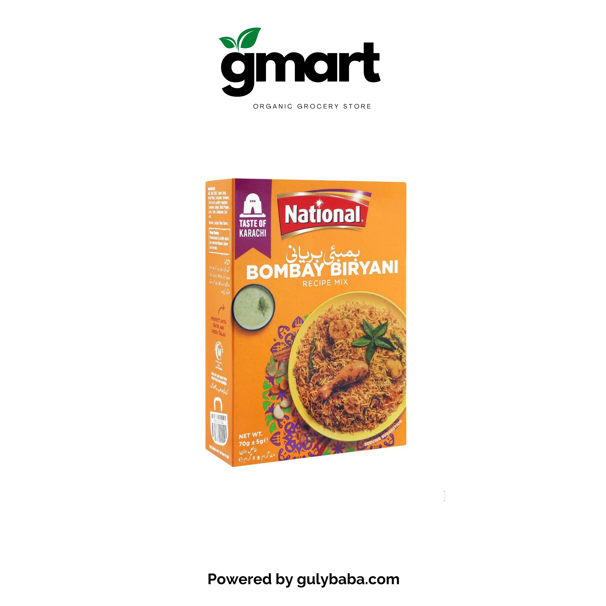 National Bombay Biryani Masala 70 gm– Gulybaba - Genuine products ...