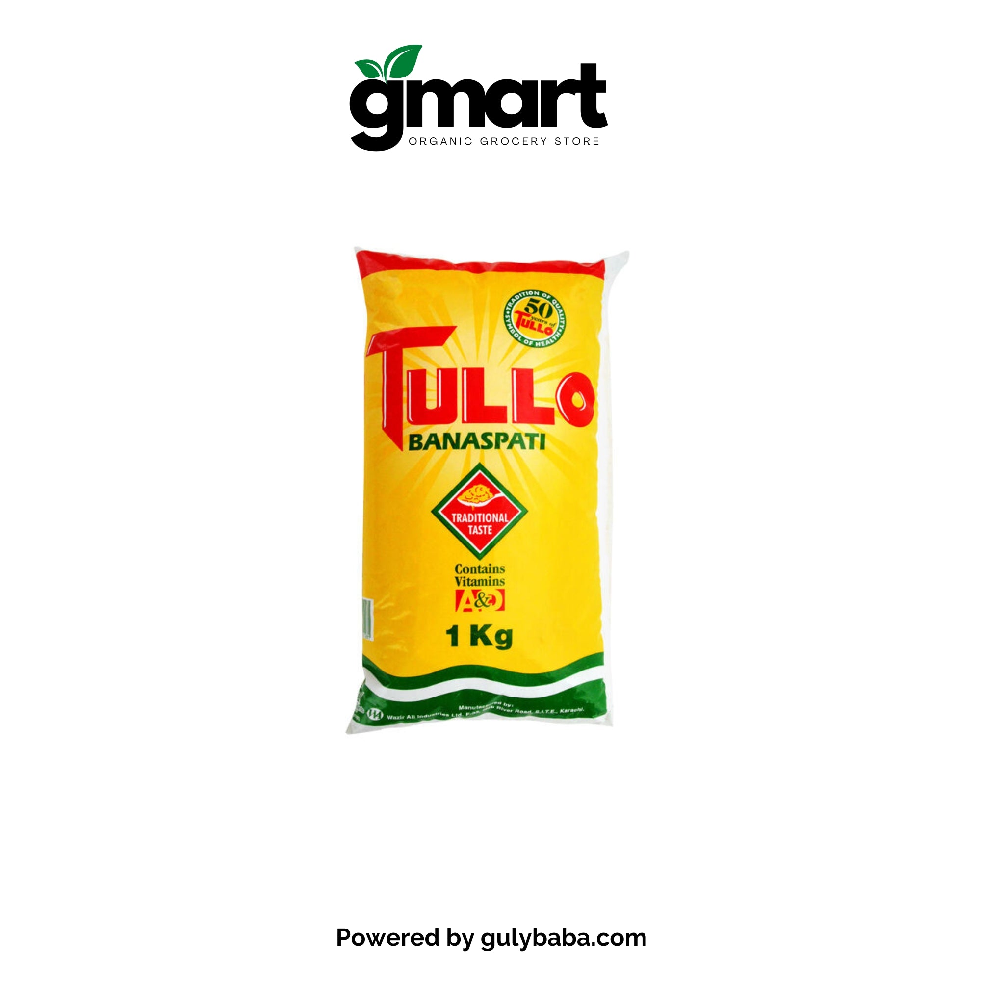 Tullo Banaspati Ghee - 1kg– Gulybaba - Genuine products online ...
